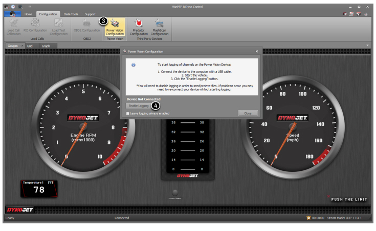 To Configure the Power Vision